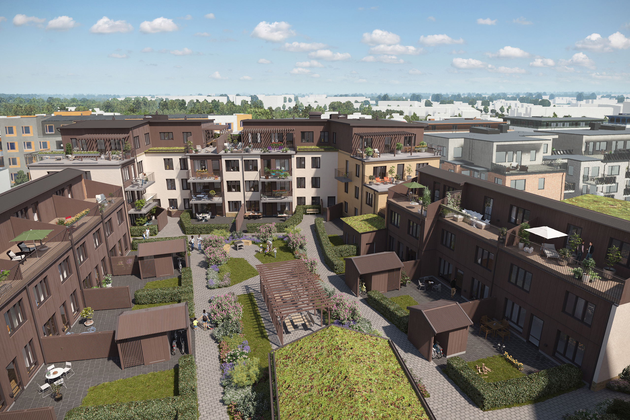 Nybyggnation lägenheter och gathus – Lomma Strandstad Riggen | JM