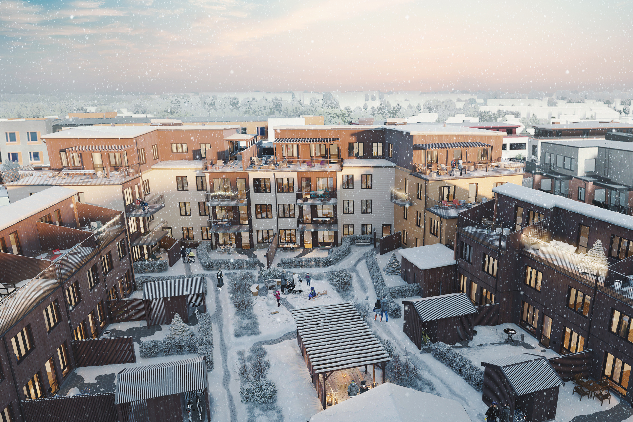 Nybyggnation lägenheter och gathus – Lomma Strandstad Riggen | JM