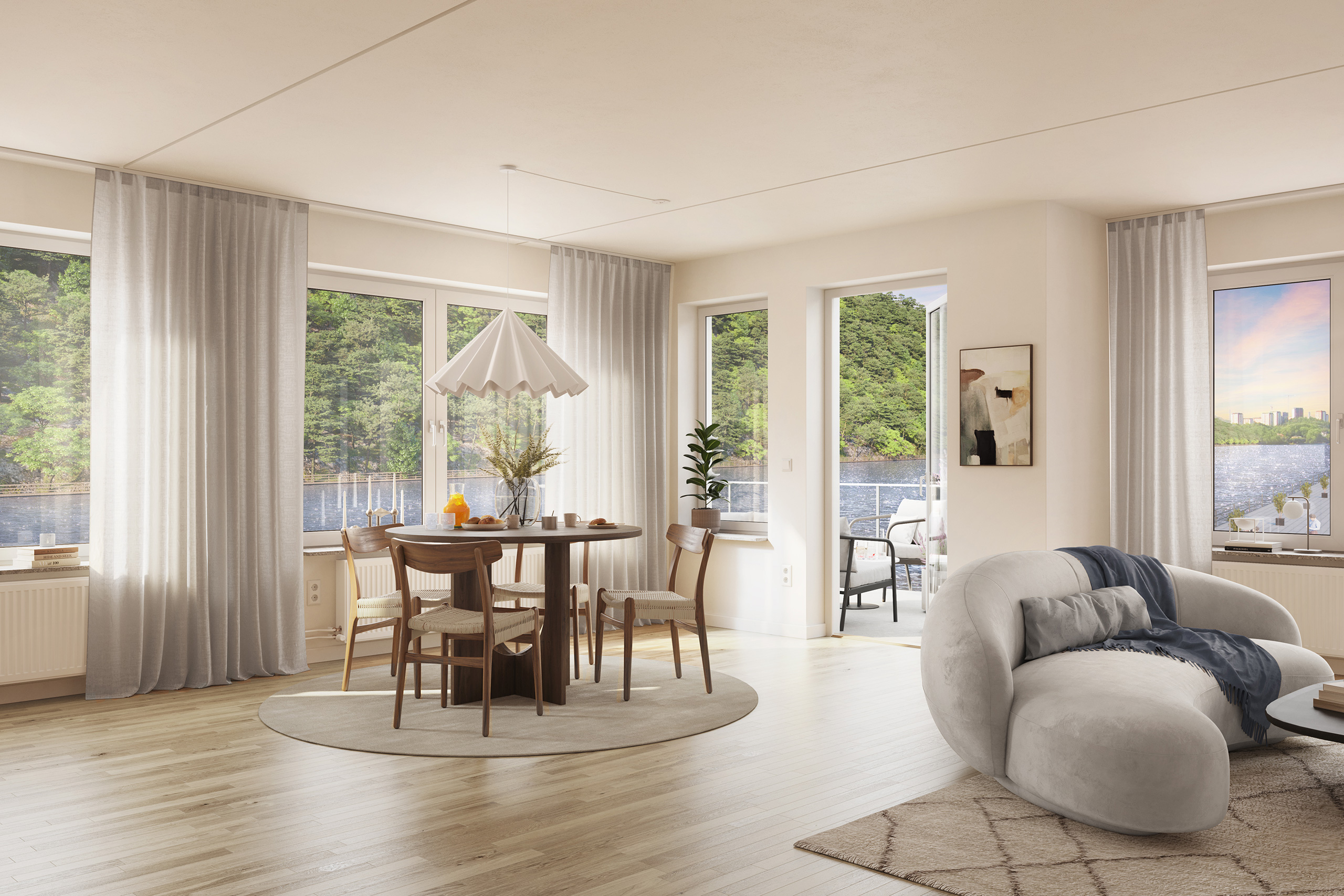 Kvarnholmens Brygga I Bo intill vattnet på Kvarnholmen I JM