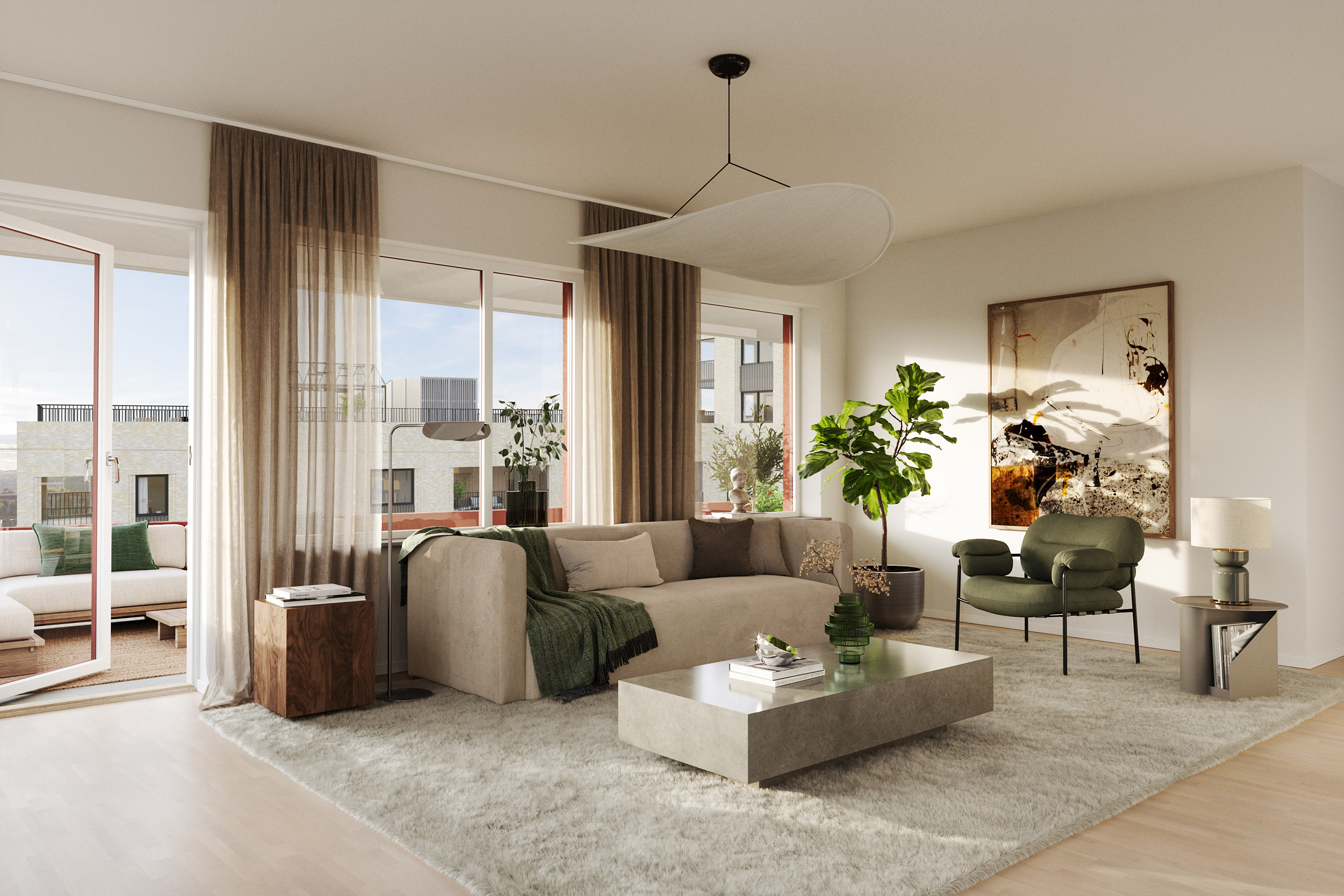 Inredning Rex, nyproduktion på Marieviks Udde | JM